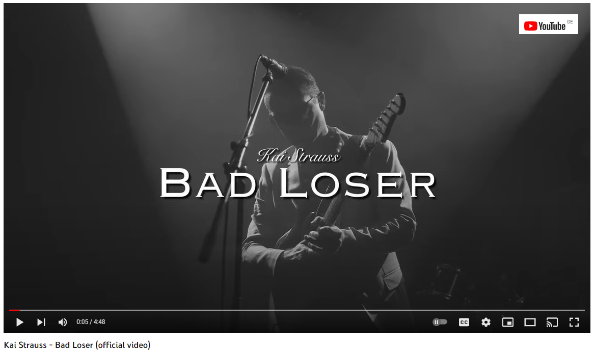 NEW VIDEO „BAD LOSER“ | Kai Strauss